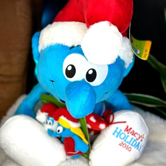 Toys | Macys 210 Christmas Smurf Cartoon Finger Puppets Stuffed Animal ...